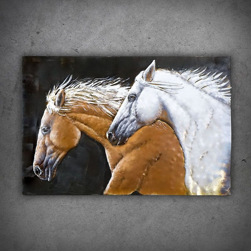 Kovový 3D obraz KŮŇ 2 - Seart.cz