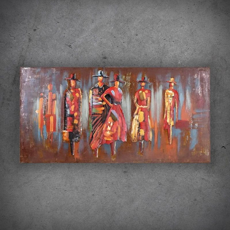 Kovový 3D obraz Crowd - Seart.cz