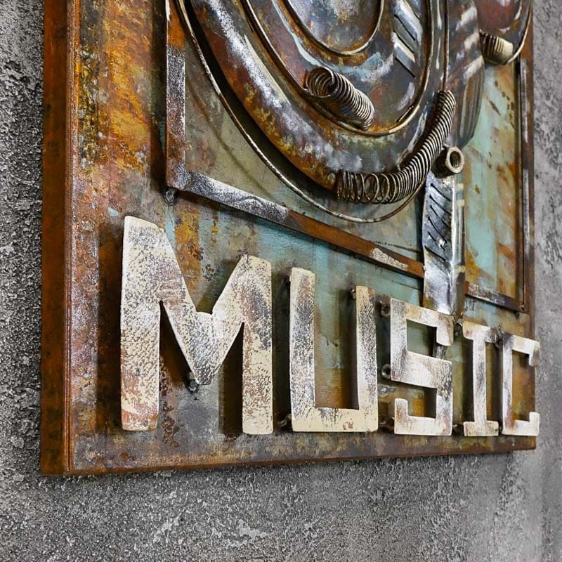 Železný 3D obraz HUDBA 2 - Seart.cz