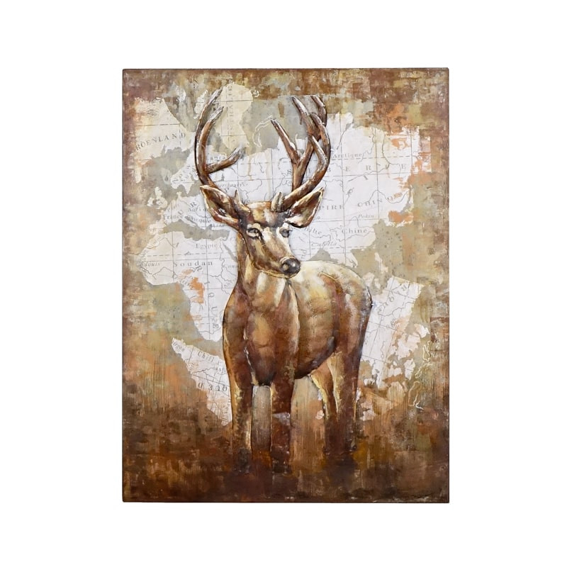 Kovový 3D obraz Jelen 2 - Seart.cz