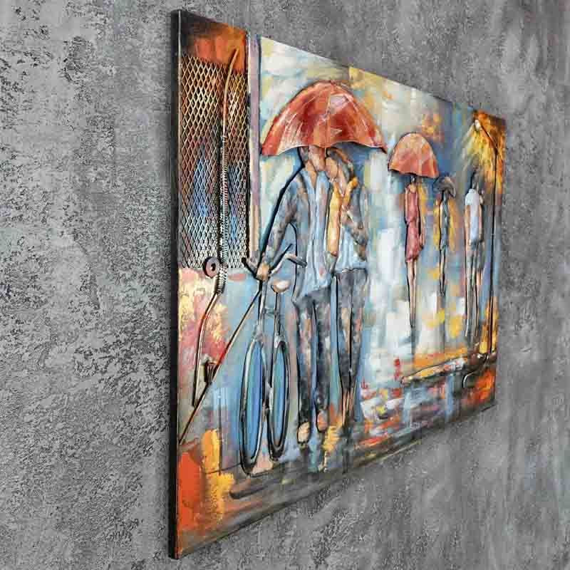 Kovový 3D obraz Déšť 4 - Seart.cz