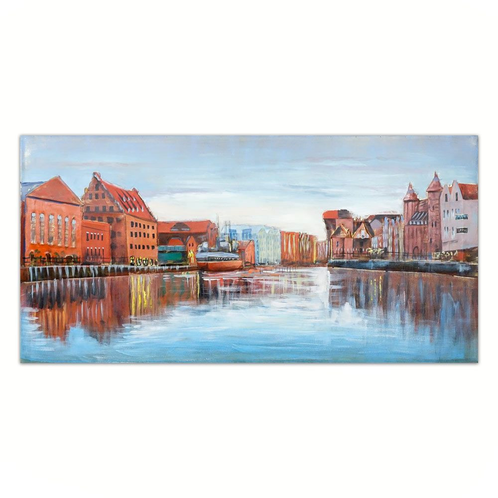 Kovový 3D obraz Gdaňsk - Seart.cz