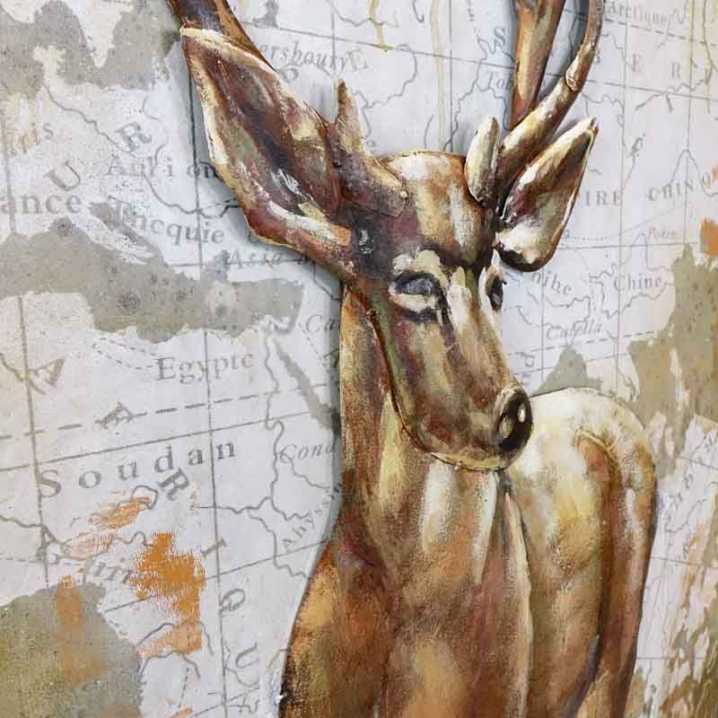 Kovový 3D obraz Jelen 2 - Seart.cz
