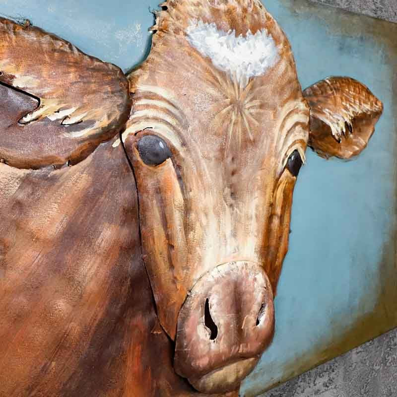 Kovový 3D obraz Kráva 3 - Seart.cz
