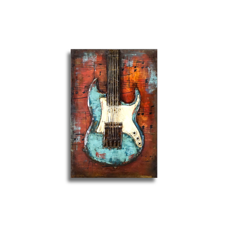 Železný 3D obraz BLUESOVÁ HUDBA - Seart.cz